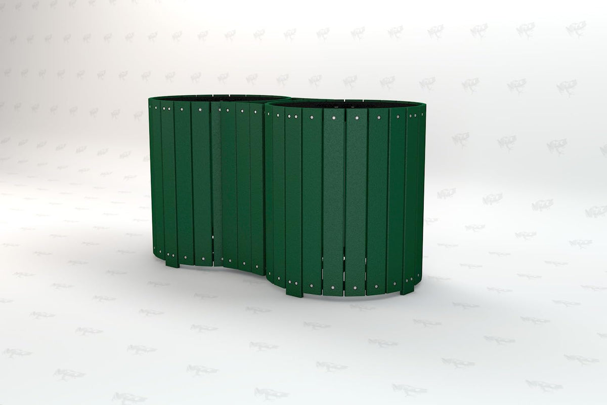 Frog Furnishings Dual Receptacle, Trash Can for Home, Kitchen, Garden ...