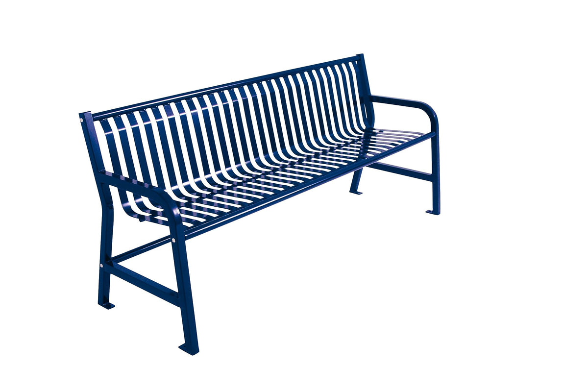 Frog Furnishings Charleston Outdoor Bench with Anti-Rust Steel Metal F ...